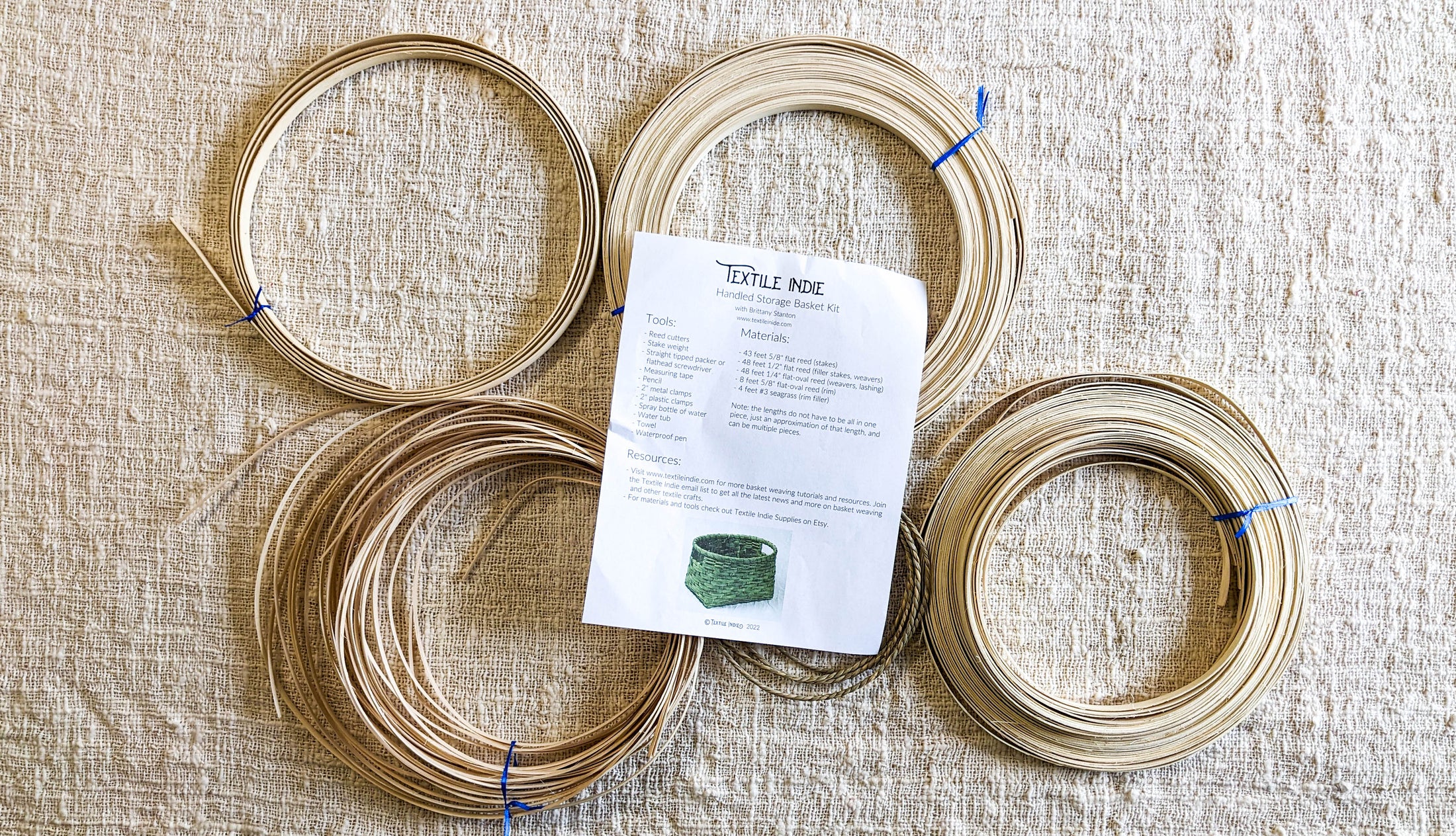 Handled Storage Basket Weaving Kit – Textile Indie